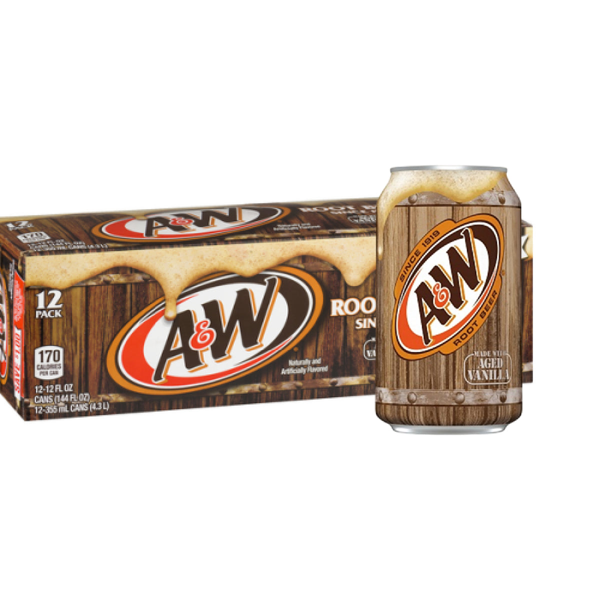 A&W Root Beer 355ml 12st – Lollystore